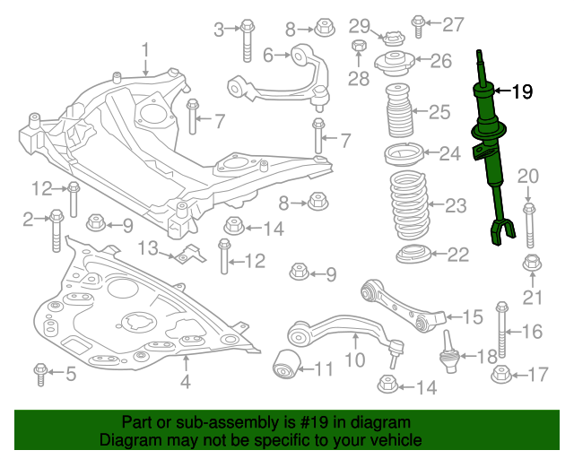31-31-6-789-361 - Suspension Strut 2011-2016 BMW | AutoNationParts.com