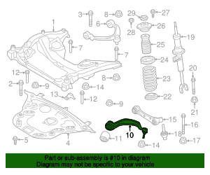 31126777733 - 2011-2019 BMW Ft Lower Control Arm (31-12-6-777-733 ...