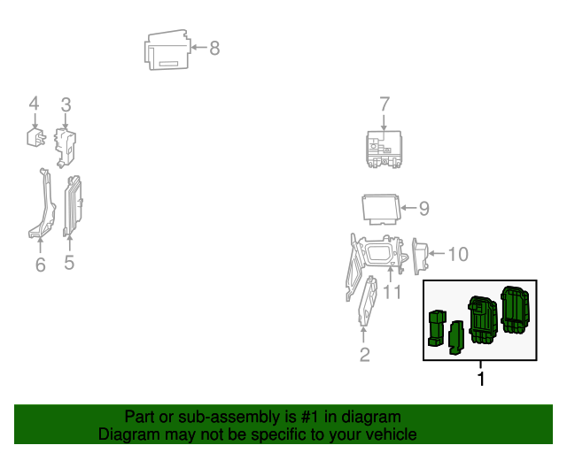 213-540-04-14 - Fuse Box 2018-2023 Mercedes-Benz | Mercedes-Benz USA Parts