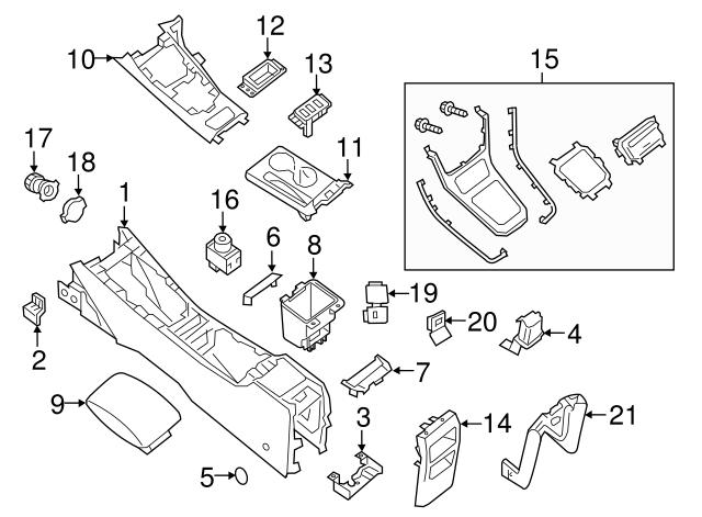2013-2024 Nissan Power Outlet 25331-6CA0A | Parts for Nissans