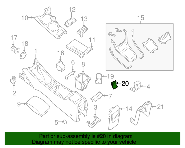 2018-2022 Nissan Auxiliary Jack 284H3-7FH0A | Nissan Parts Plus