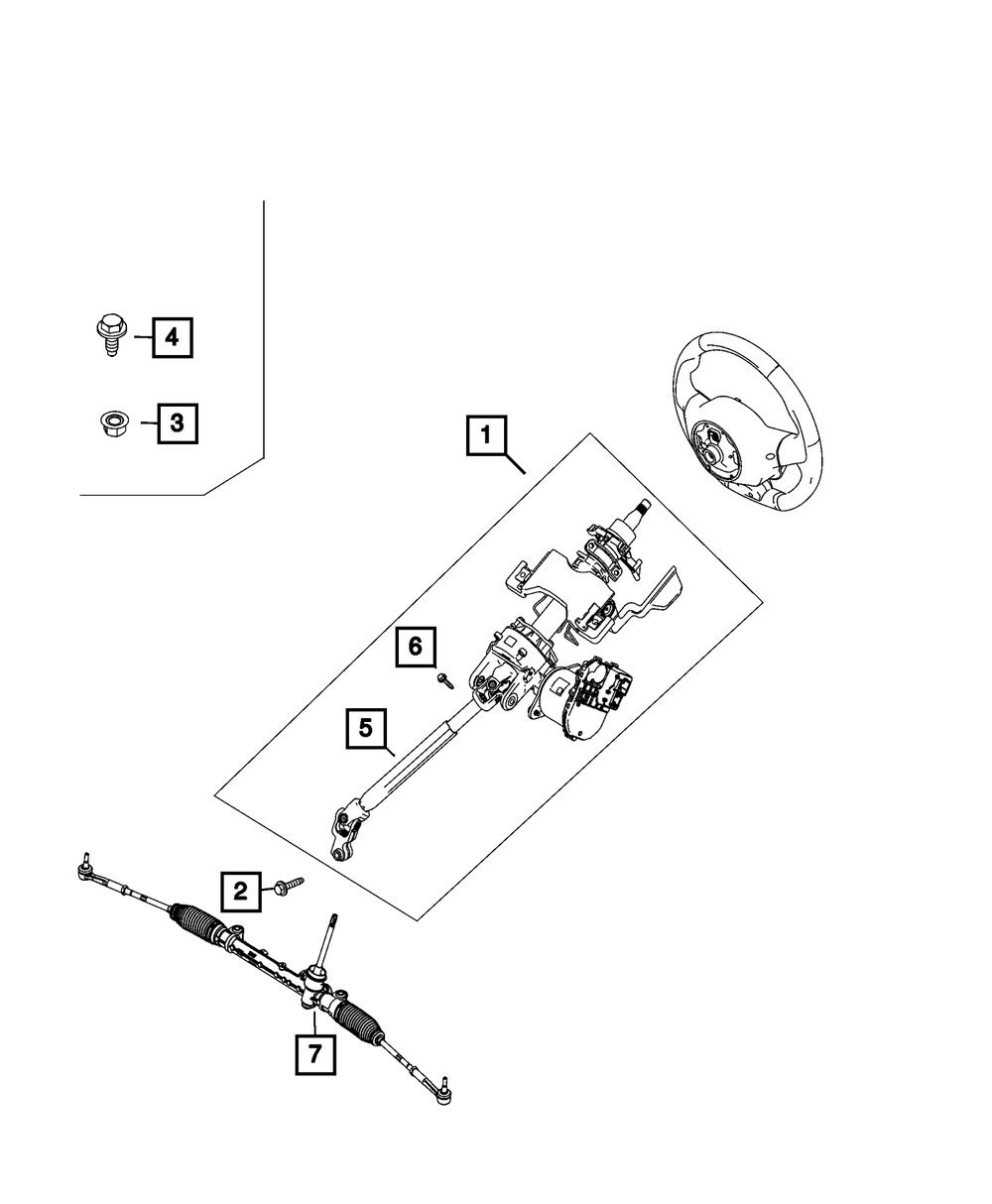 2023-2025 Dodge Hornet Steering Column 68630897AA | Mopar eStore