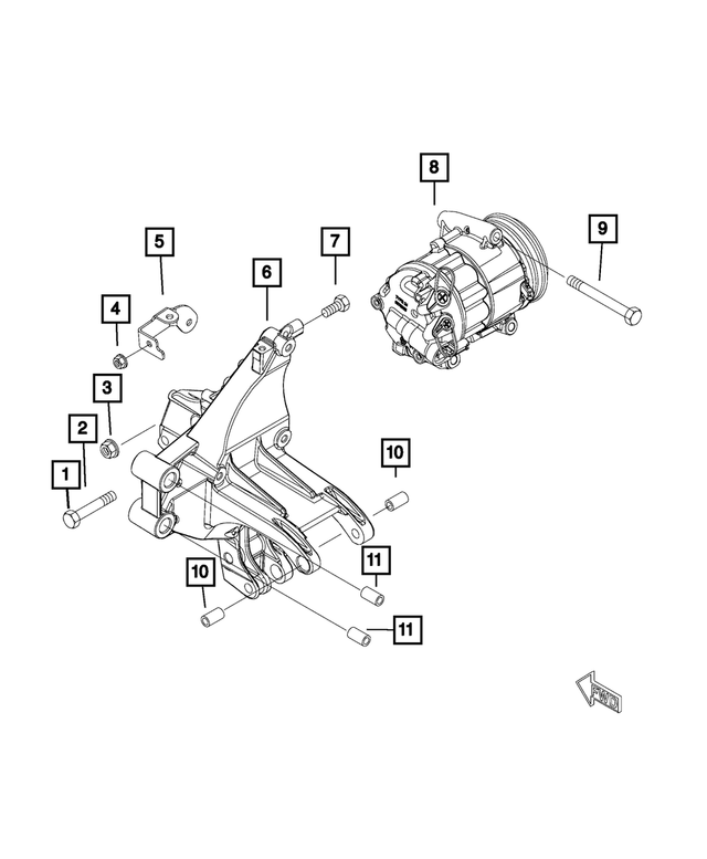 2014-2019 Mopar Nut, Export 6106406AA | Mopar eStore