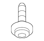 8W0-805-121 - Radiator Support Splash Shield Guide Pin 2008-2024 Audi ...