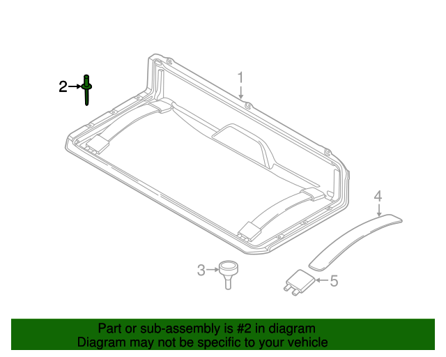 Genuine BMW 07-14-7-261-476 | Convertible Top Stowage Compartment ...