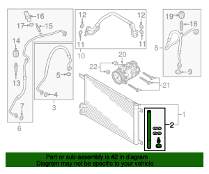 2015-2017 Volkswagen Golf R A/C Receiver Drier 5Q0-298-403-B | OEM ...