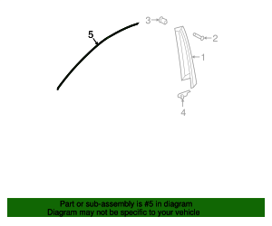 292-725-02-82 - Trim Molding 2016-2019 Mercedes-Benz | Mercedes-Benz ...