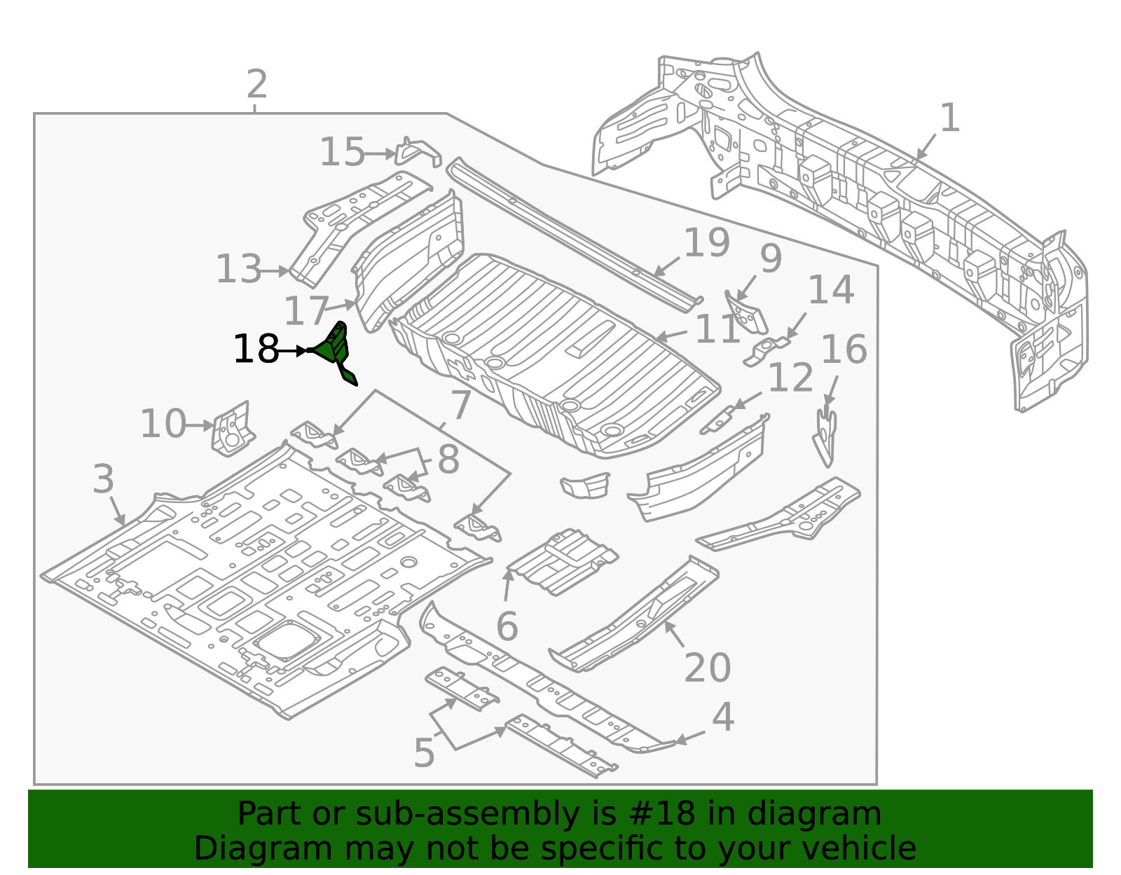 65446-R0000 - Side Panel Reinforcement 2022-2025 Kia Carnival | Kia.Parts