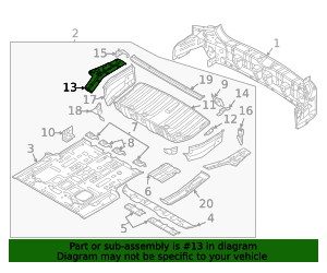 65541-R0000 - Floor Extension 2022 Kia Carnival | Kia.Parts Store