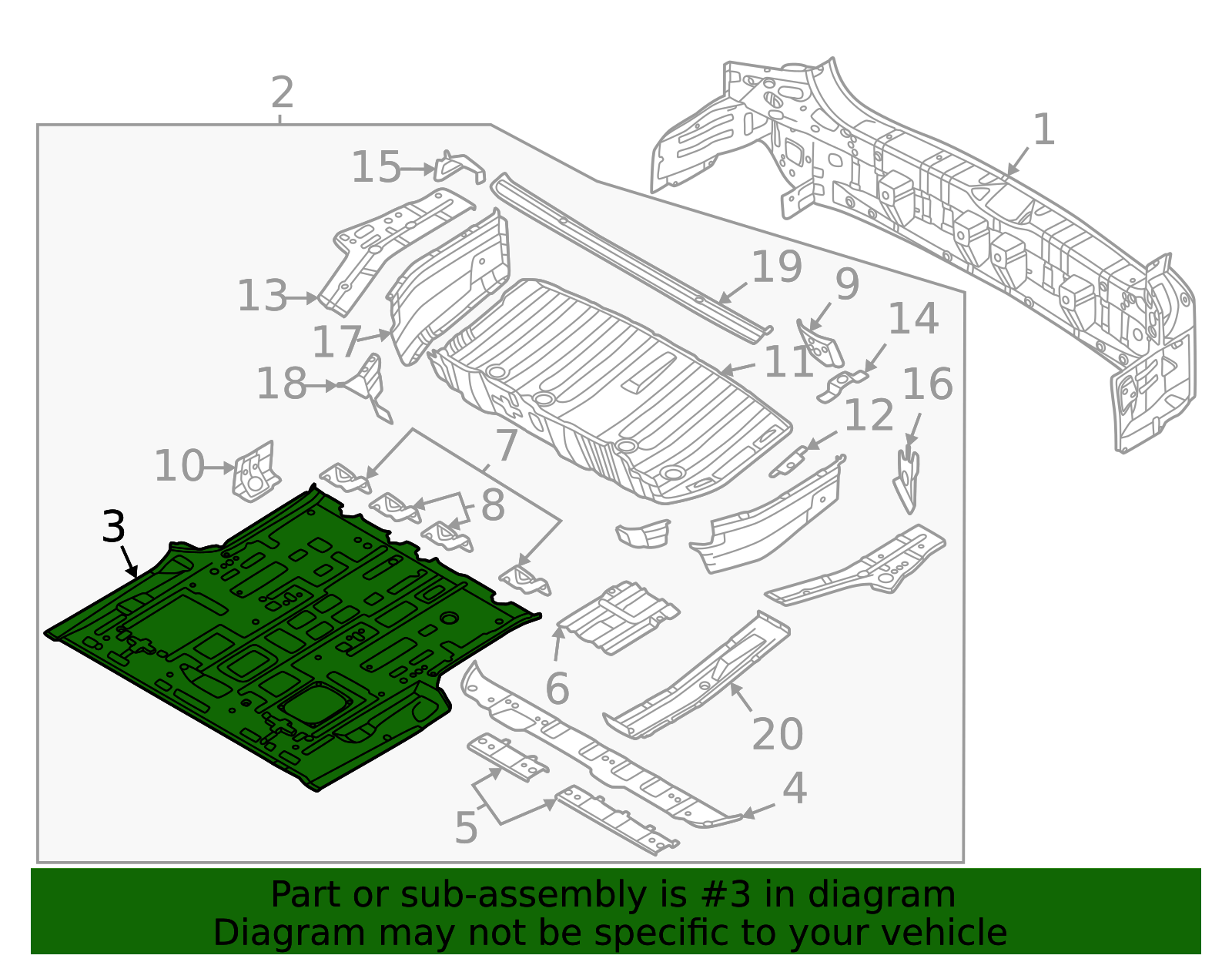 65512-R0100 - Floor Pan 2022-2025 Kia Carnival | Kia.Parts Store