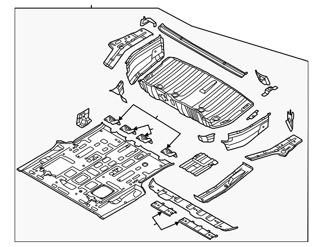 65510-R0000 - Floor Pan Assembly 2022-2025 Kia Carnival | Kia.Parts Store