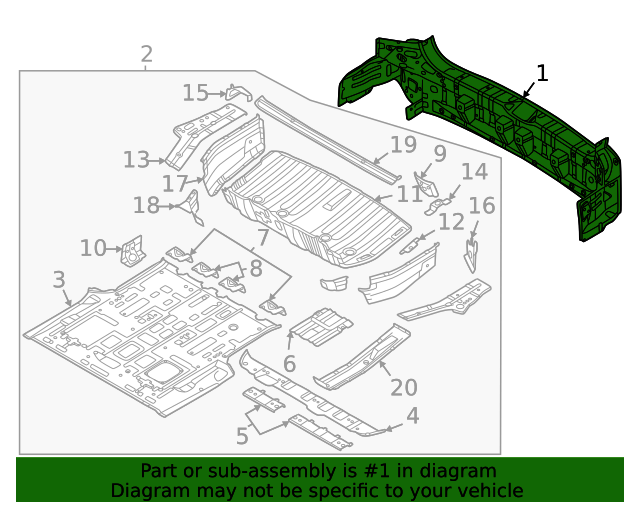 2022-2023 Kia Carnival Rear Body Panel 69100-R0000 | OEM Parts Online