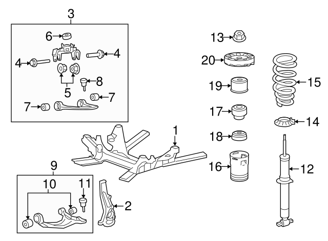 2008-2014 Cadillac CTS Front Driver Side Upper Suspension Control Arm ...