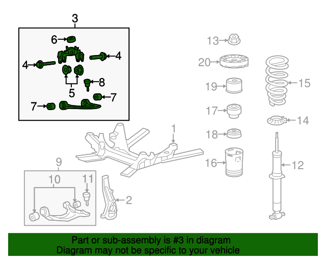 2008-2014 Cadillac CTS Front Driver Side Upper Suspension Control Arm ...