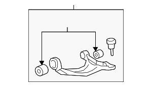 2008-2015 Cadillac CTS Front Driver Side Lower Control Arm 20804093 ...