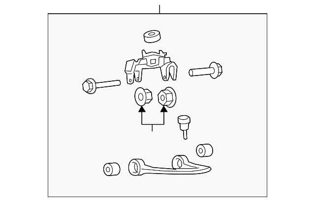2008-2014 Cadillac CTS Front Driver Side Upper Suspension Control Arm ...