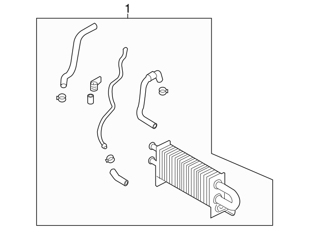 57550-3F100 - Power Steering Cooler 2007-2009 Kia Amanti | Kia.Parts Store