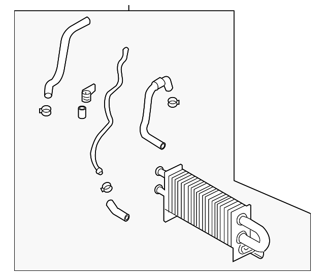 57550-3F100 - Power Steering Cooler 2007-2009 Kia Amanti | Kia.Parts Store