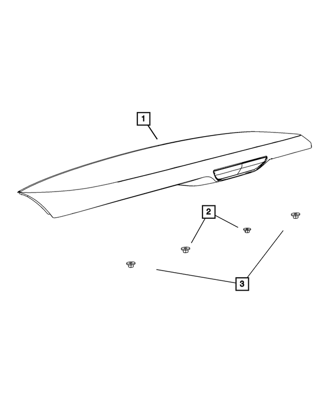 2021-2022 Dodge Durango Lift-Gate Spoiler 68519100AA | Mopar Estores