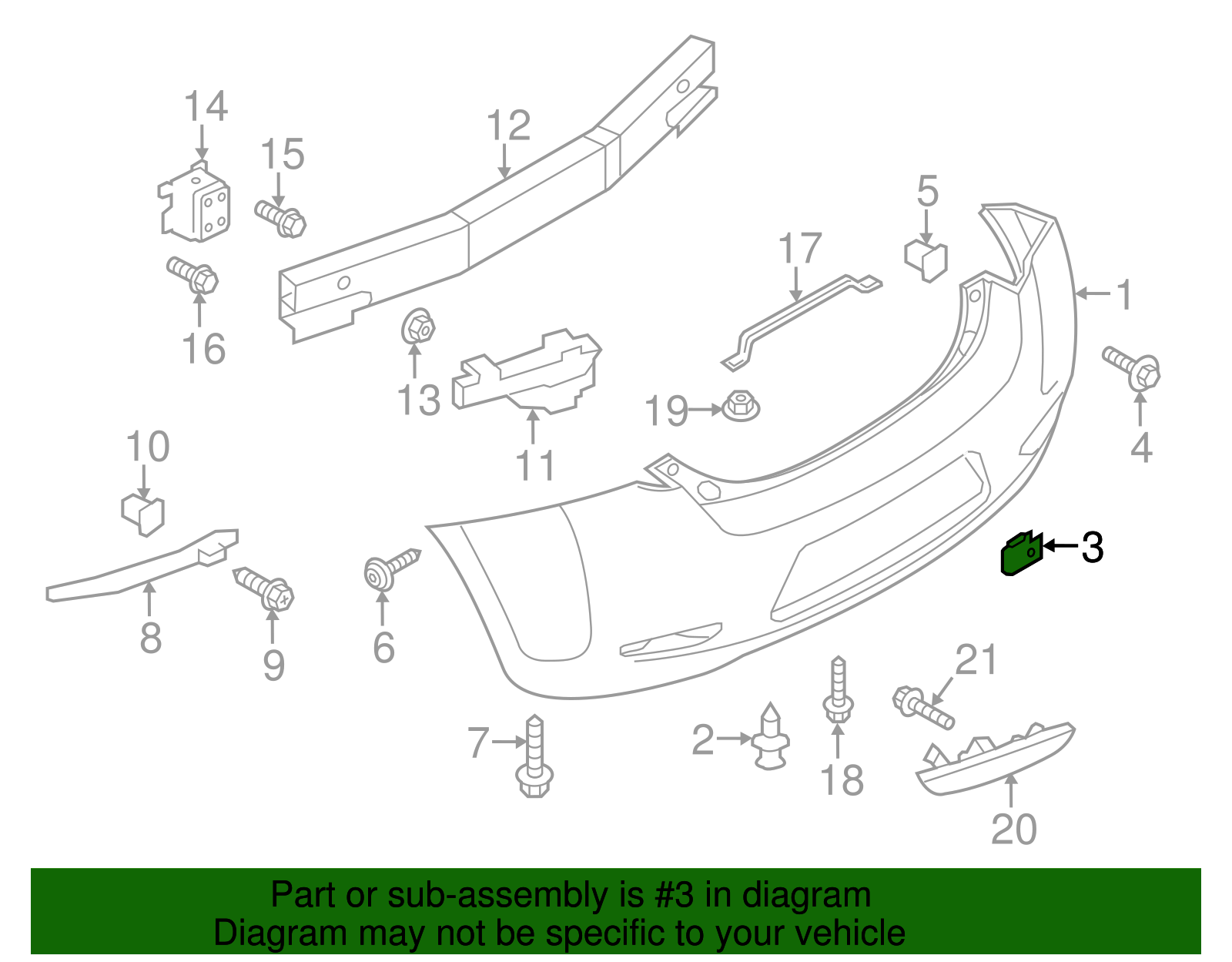 01241-01051 - Bracket Licens Pla Bumper Set Face Bumper Fascia Bump ...