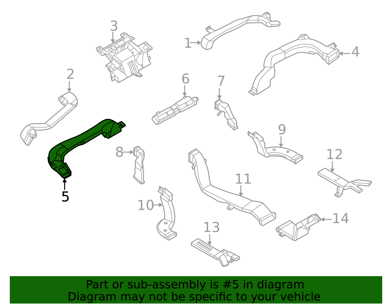 2021-2025 Nissan Rogue Front Duct 27870-6RR0A | Team Nissan Inc.