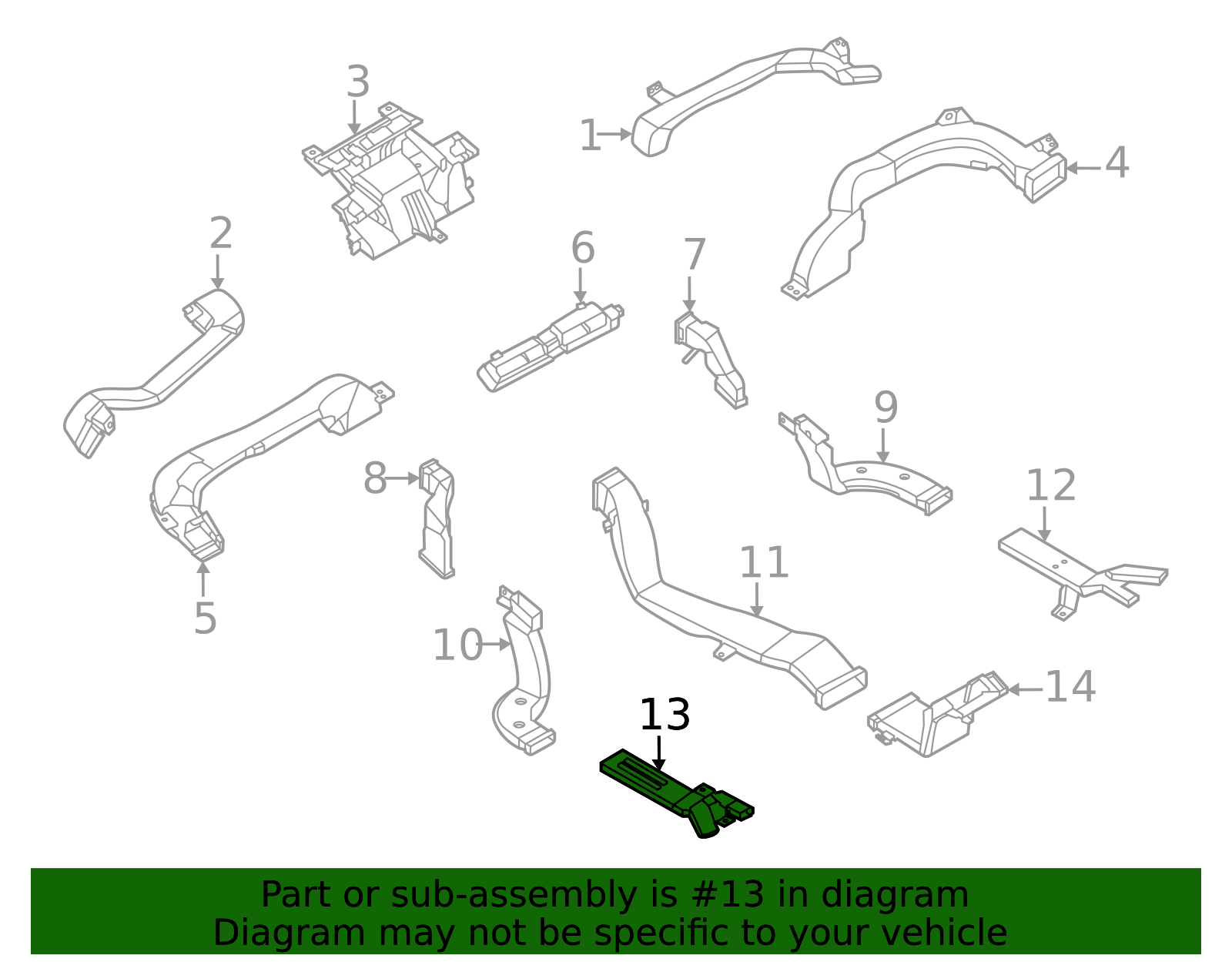 2021-2025 Nissan Rogue Rear Duct 27851-6RR0A | Ziegler Nissan of Orland ...