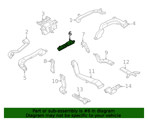 27860-6RR0A - Center Duct 2021-2024 Nissan Rogue | Nissan Parts ...