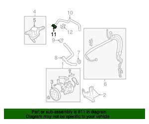 2005-2021 Subaru Transmission Oil Cooler Line Clamp 909170062 | Subaru ...