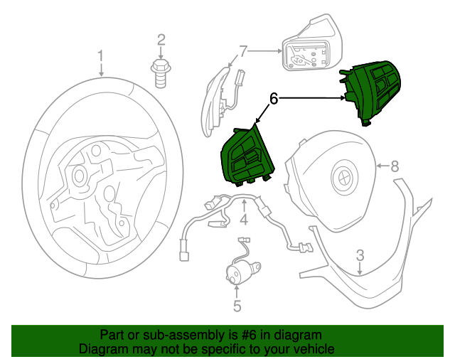 61-31-9-261-859 - Steering Wheel Radio Controls 2015-2023 BMW ...