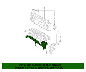 2002-2006 Toyota Camry Hole Cover 64165-AA020 | Toyota Parts
