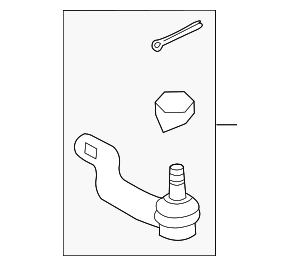 2019-2024 Toyota RAV4 Outer Tie Rod 45460-49105 | Toyota Parts Center
