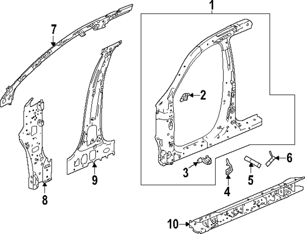 63147-T90-A01 - 2023-2025 Honda Pilot - Separator | Genuine Honda Parts