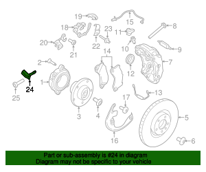2015-2024 Porsche Macan ABS Wheel Speed Sensor 95B-927-803-B ...