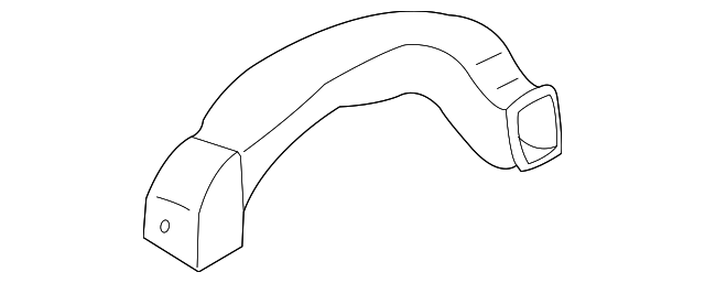 204-831-22-46 - Upper Duct 2010-2012 Mercedes-Benz GLK 350 | Mercedes ...