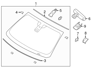 2013-2019 Ford Rain Sensor Upper Cover DB5Z-17D550-AG | Varsity Ford