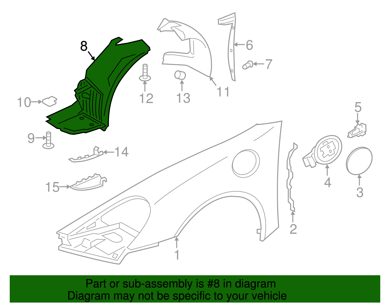 981-504-502-03 - Fender Splash Shield 2013-2016 Porsche | AutoNation Parts