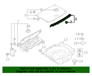8W8-864-483-C-4PK - Tail Panel Trim 2018-2024 Audi | Audi OEM Parts