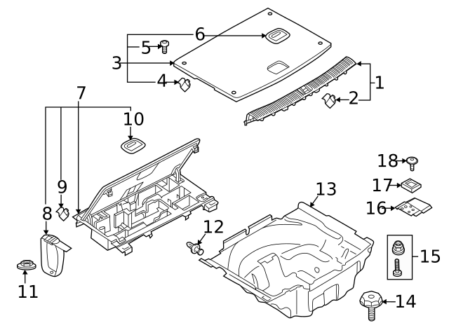 8W8-864-483-C-4PK - Tail Panel Trim 2018-2024 Audi | Audi OEM Parts