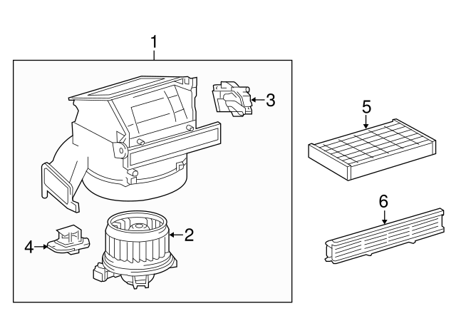 2012-2014 Toyota Yaris Blower Motor 87103-52180 | Toyota Parts Center