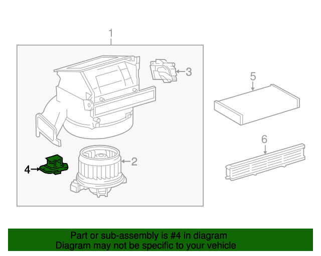 2014-2018 Toyota Yaris Resistor 87138-0K090 | Toyota Parts Center