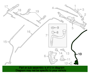 Genuine OEM Washer Pump Part# LR083803 Fits 2012-2020 Land Rover: Up To ...