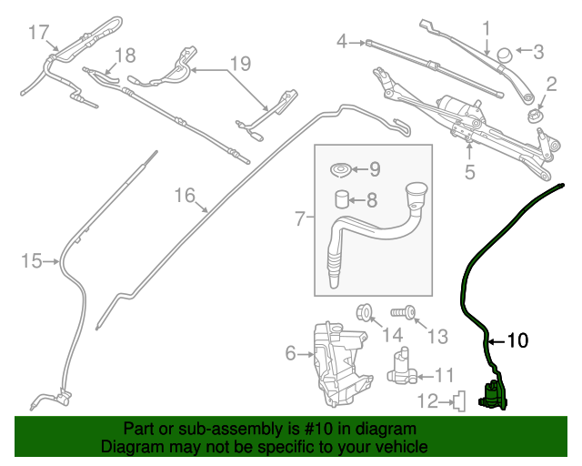 Genuine OEM Washer Pump Part# LR083803 Fits 2012-2020 Land Rover: Up To ...