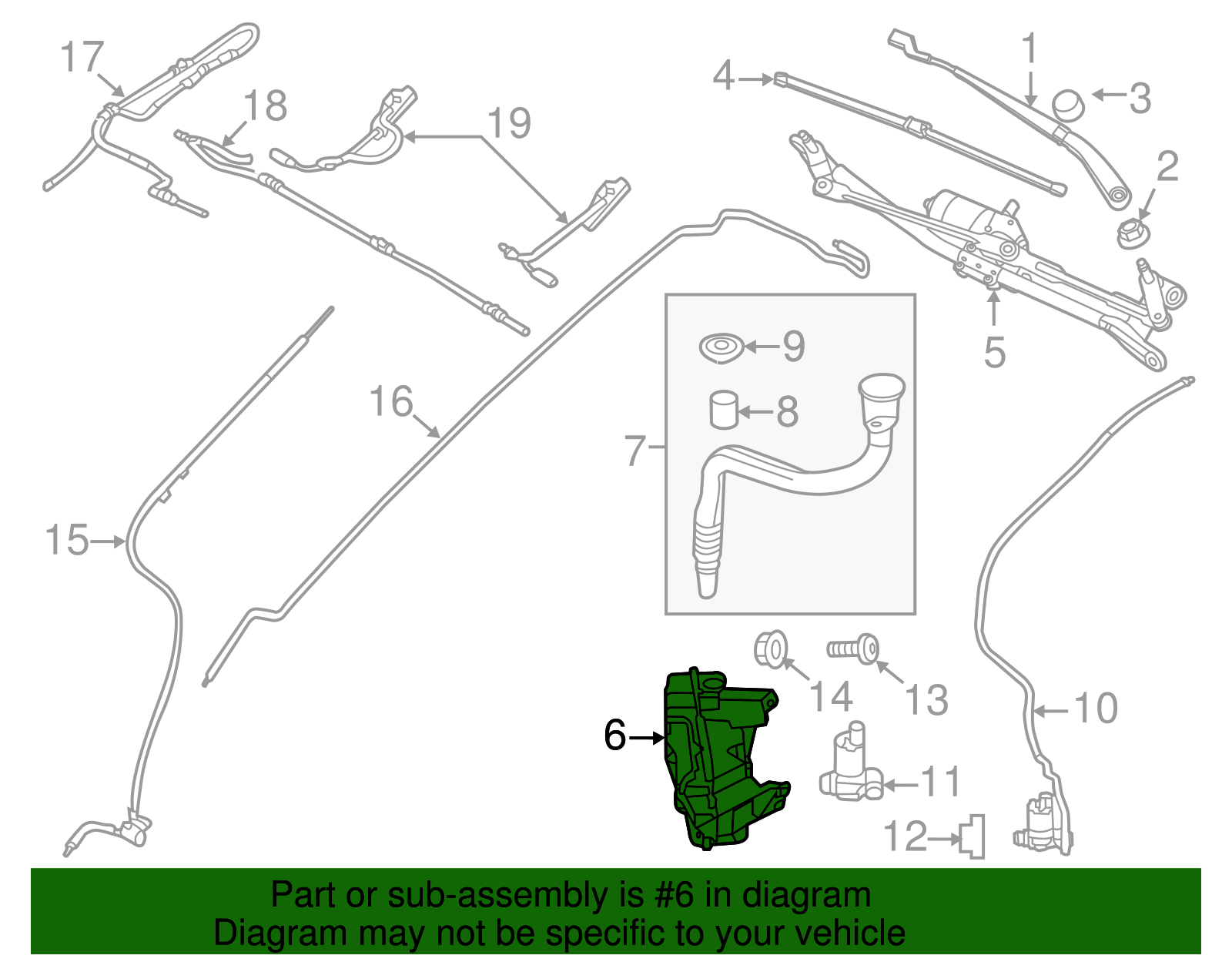 2012-2019 Land Rover Washer Reservoir LR025760 | JaguarParts.com