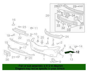 2008-2015 GM Front Driver Side Bumper Fascia Side Bracket 96804099 ...