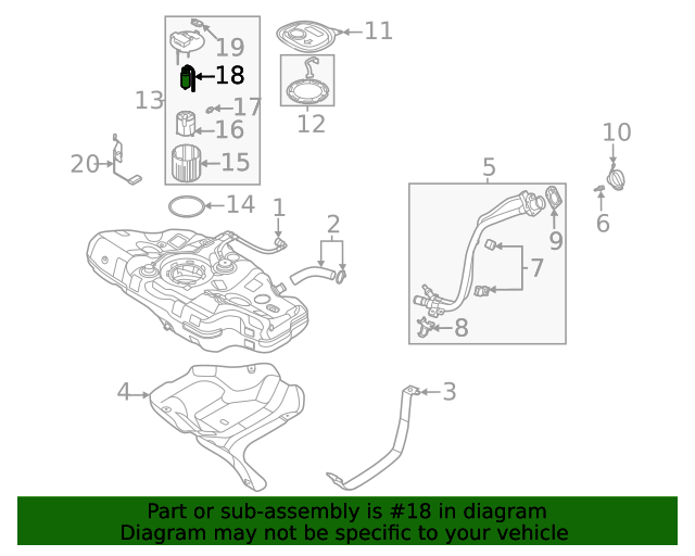 31119-L1100 - Electric Fuel Pump 2021-2024 Hyundai | AutoNation Parts