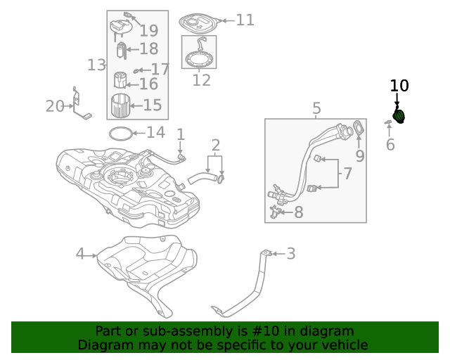 Genuine Cap for 2021-2024 Hyundai | Part# 31010-R5000 | Hyundai OEM ...