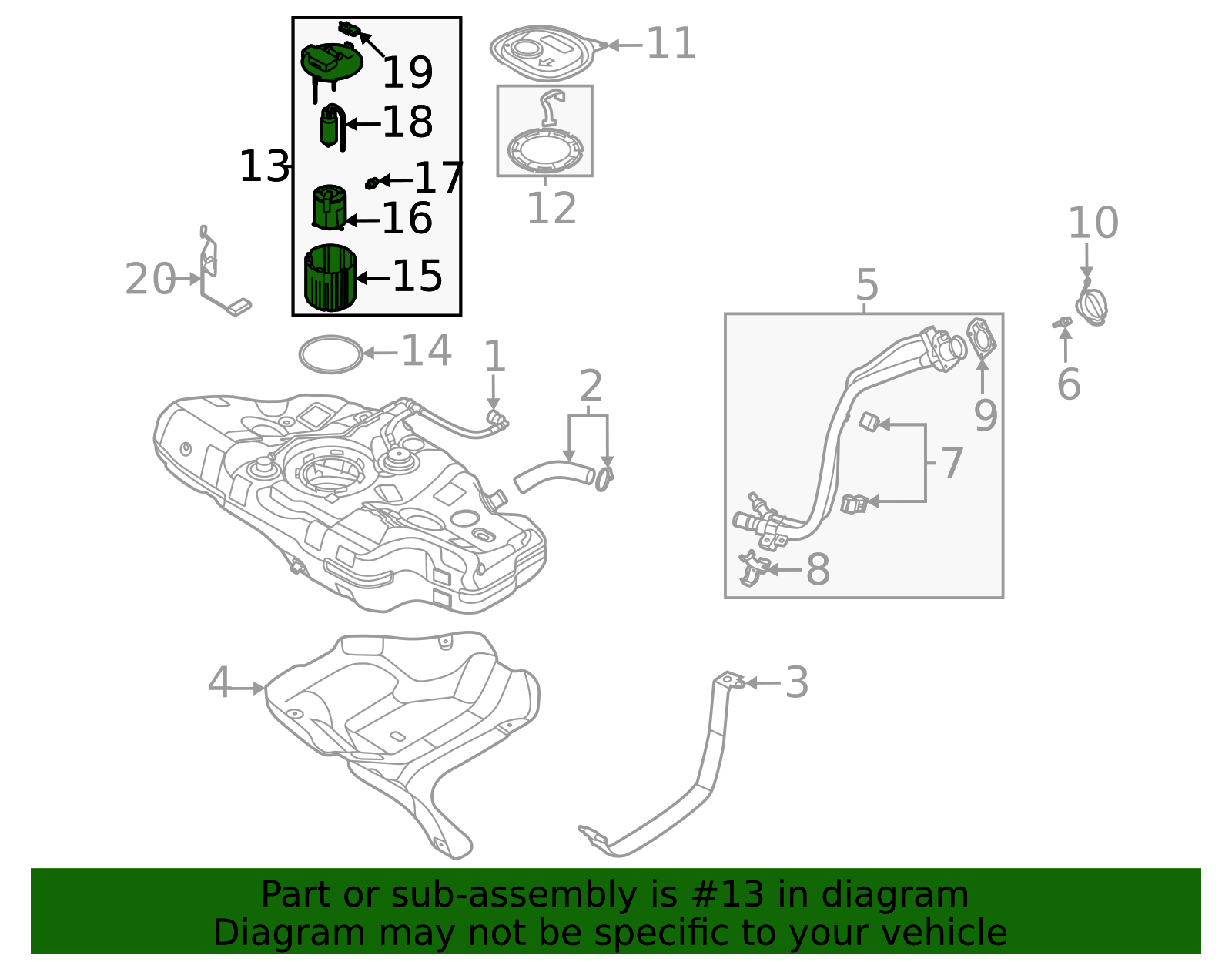 2021-2025 Hyundai Elantra Fuel Pump And Strainer Set 31120-AA000 | OEM ...