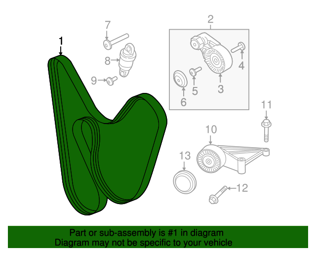 2016-2019 Porsche 911 Serpentine Belt 9A1-102-218-91 | Gaudin Porsche Parts