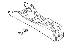 Genuine BMW 51-16-6-996-833 | Console Body | FREE Shipping on Most ...