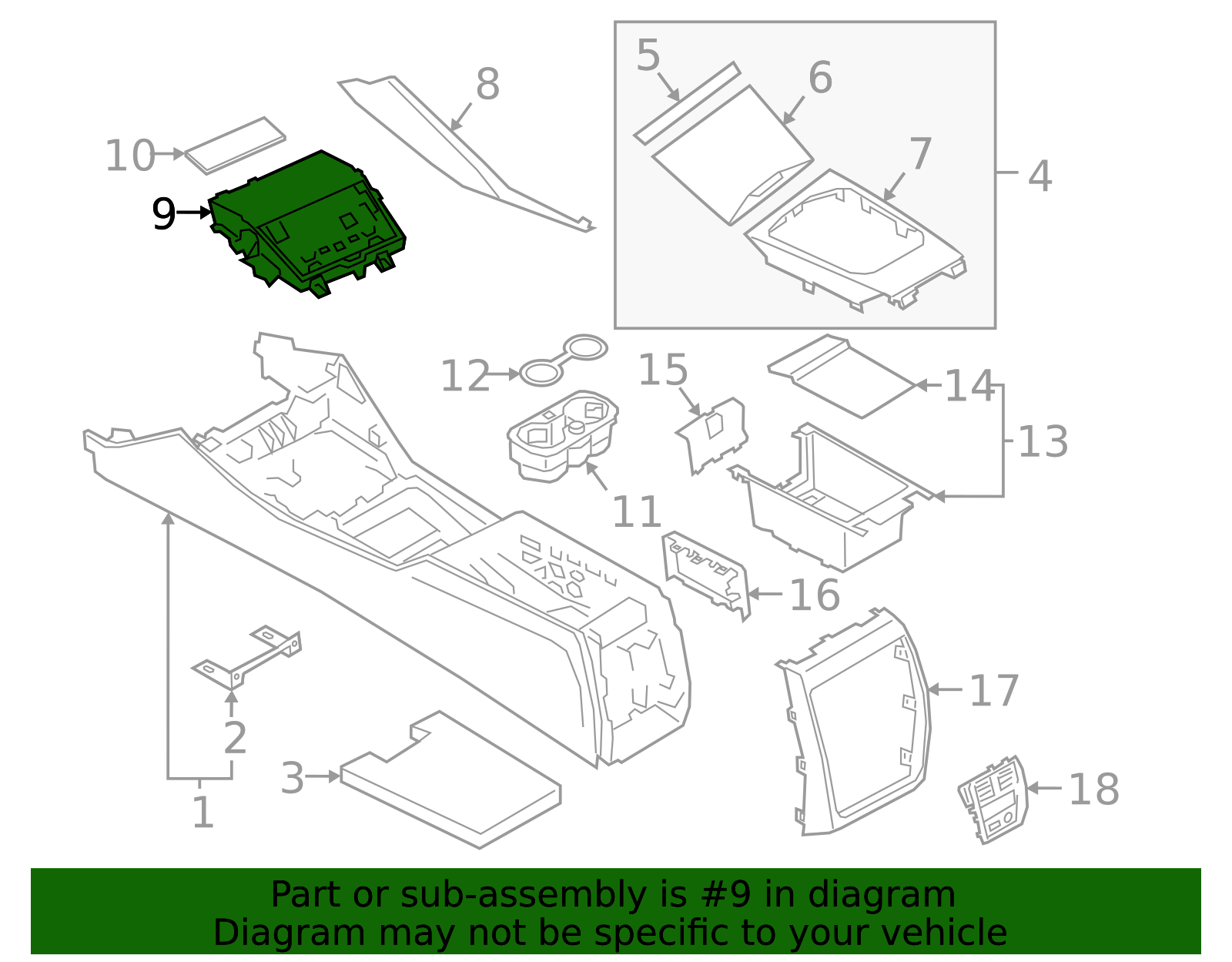 Genuine BMW 51-16-6-806-796 | Storage Compartment | FREE Shipping on ...
